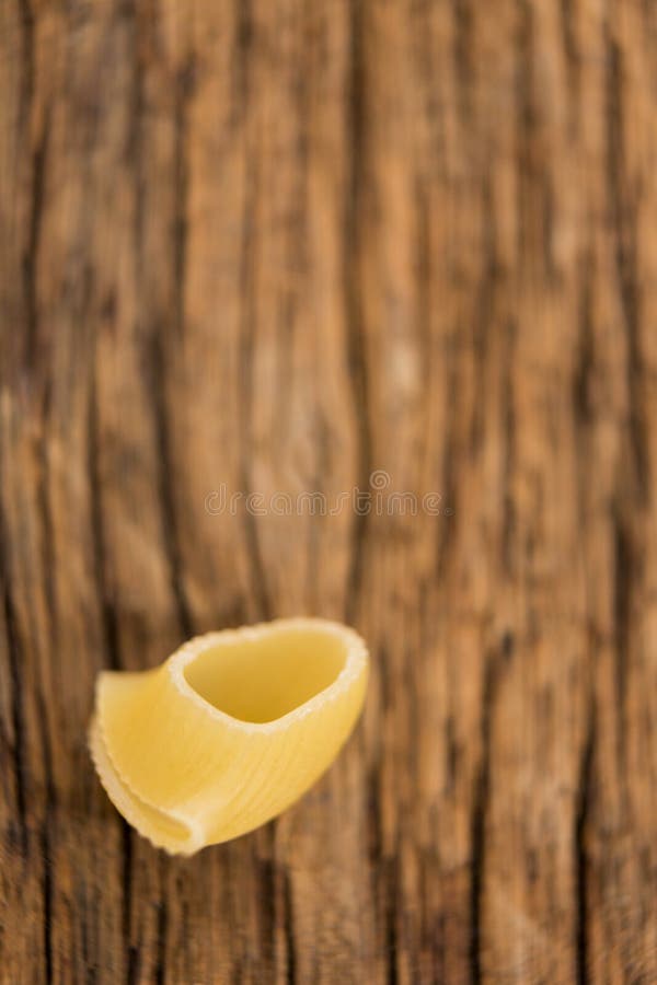 Lumache Rigate Pasta on Wooden Surface Stock Image - Image of healthy ...