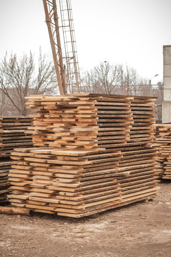 Lumber stack boards stock image. Image of harvesting - 67974711