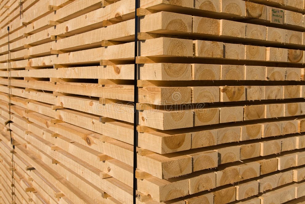 Lumber and timber stock image. Image of processing, stacked - 9249355