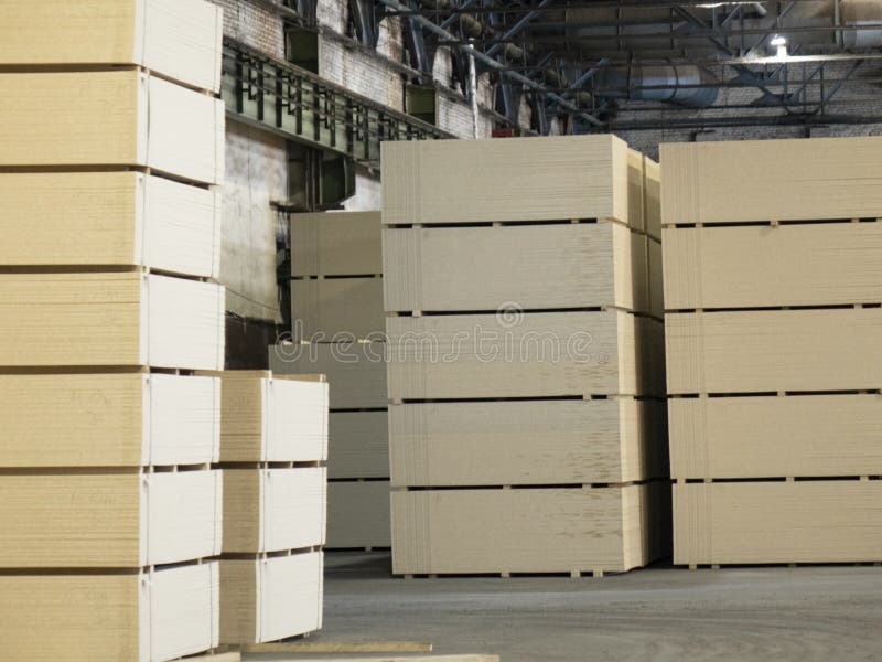A Lumber Warehouse Located in a Stack. Industrial Wood Stock Image ...