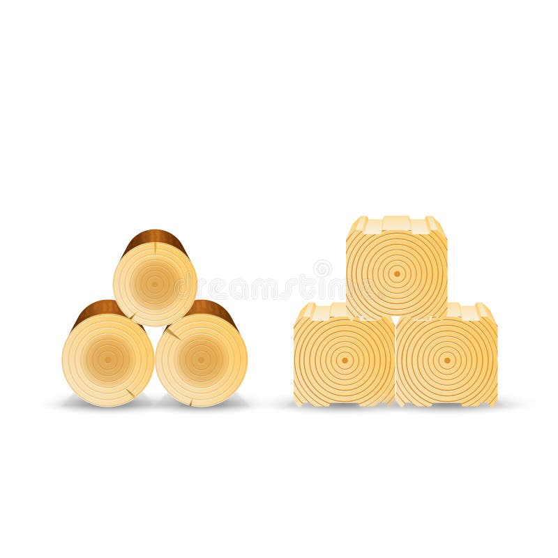 Lumber wooden beams stock vector. Illustration of lumber - 101870993