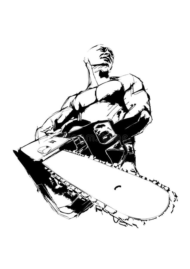 Logger Forester Lumberjack Carry Log Retro Stock Vector - Illustration ...