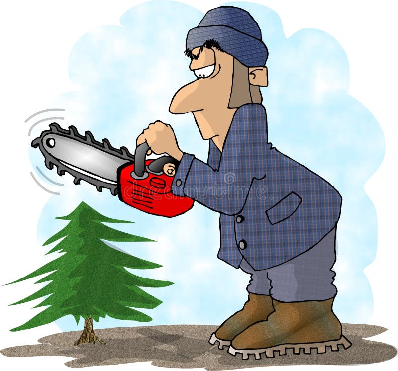 Lumberjack stock illustration. Illustration of humor, cartoon - 49474