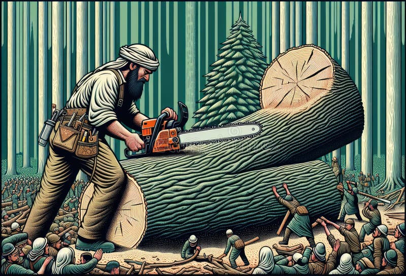 Tree Cutting Safety Stock Illustrations – 521 Tree Cutting Safety Stock ...