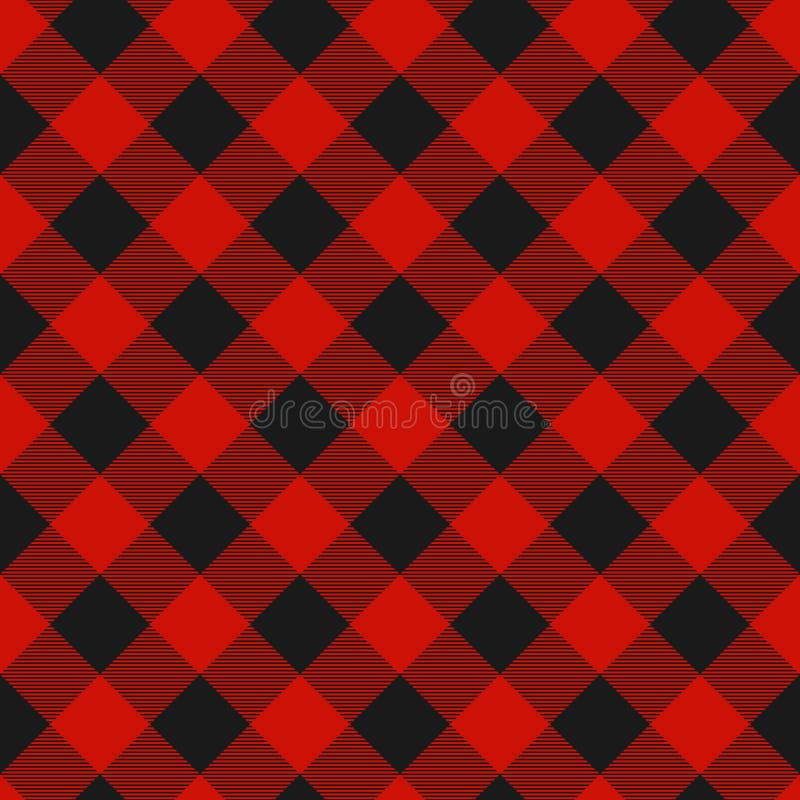 Lumberjack Plaid Pattern. Vector Seamless Illustration Stock Vector ...