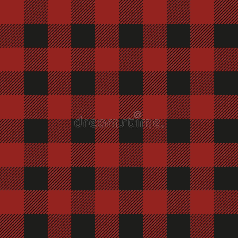 Lumberjack Plaid Seamless Pattern. Vector Textile Template Stock Vector ...