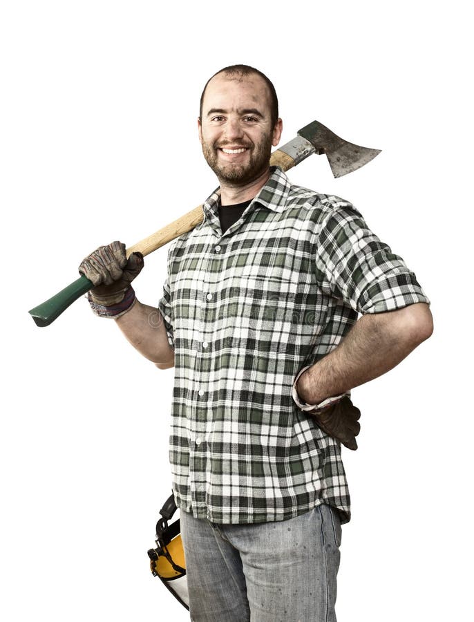 Lumberjack portrait stock photo. Image of male, farmer - 33361152