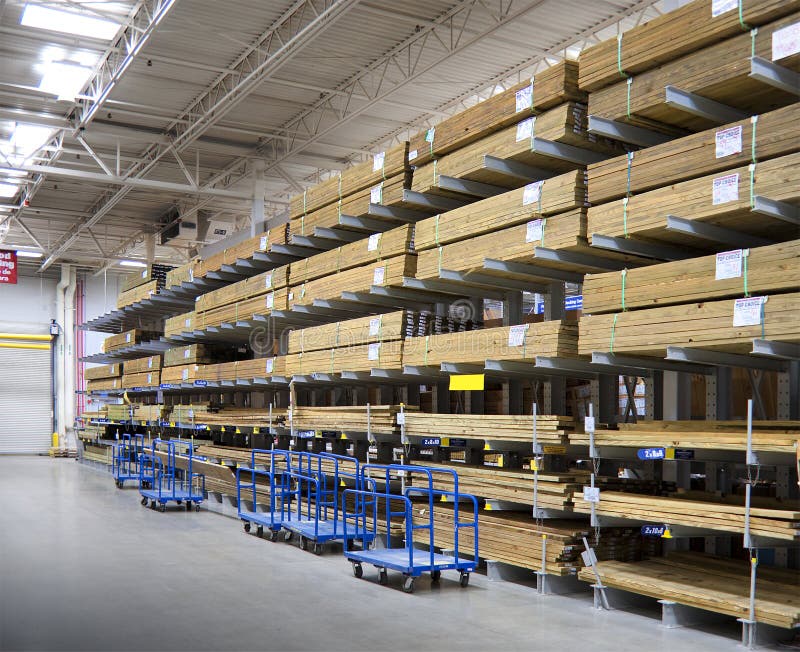 Lumber Warehouse stock image. Image of purchase, contract - 1313153