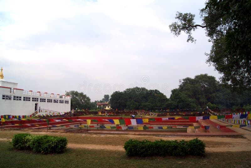 Lumbini Vana is Werelderfgoed Stock Foto - Image of erfenis, boeddhisme ...