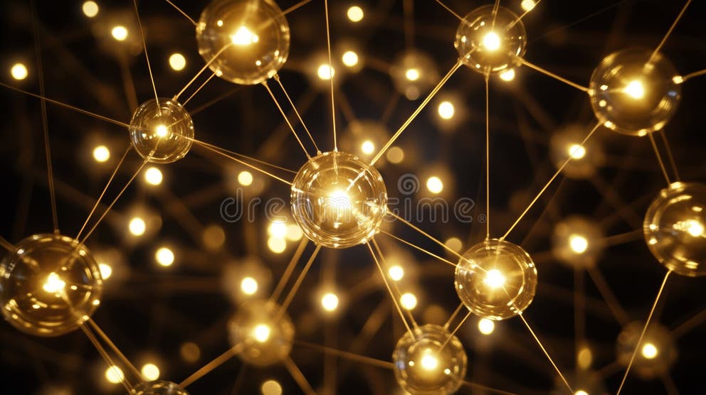 Luminescent Network Interconnected Lights Shaping a Bright Future of Innovation and Technology ...