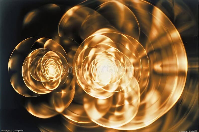 Luminogram of Circles Overlapping Circles of Light Creating a Hy Stock ...