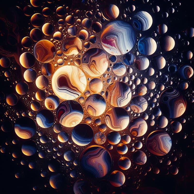 Luminogram with Oil Paint Experiment with a Luminogram Technique Stock ...