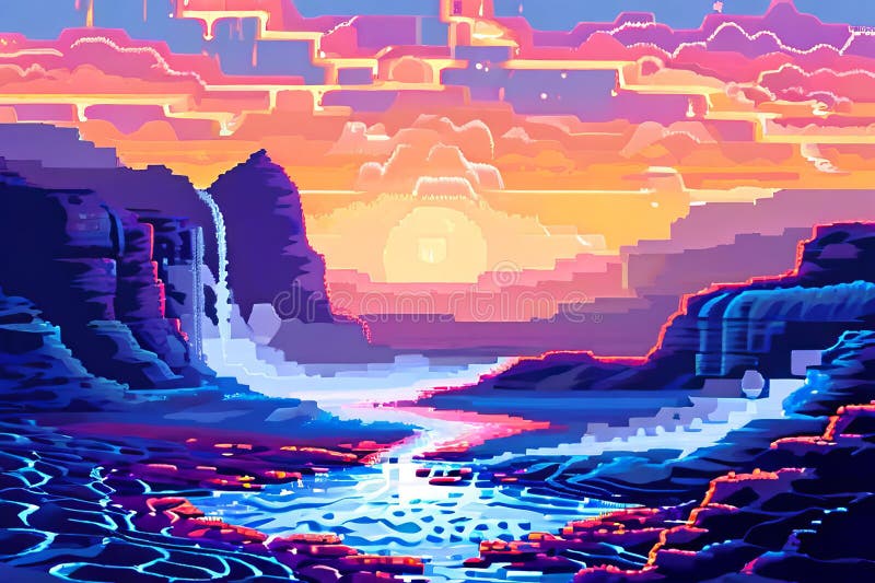 Luminogram Pixel Art Light Forms Created by Drops Translated Int Stock ...