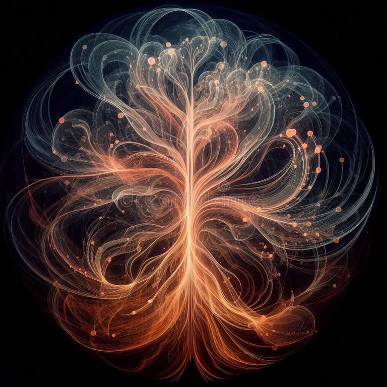 A Luminogram Style Image with Multiple Exposures Creating a Laye Stock ...