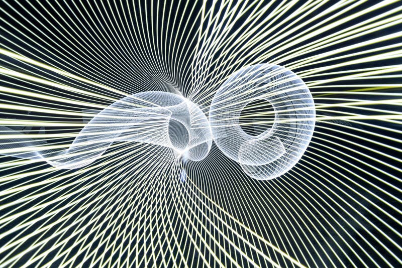 Luminography Abstract Background. LED Light Show Stock Illustration ...