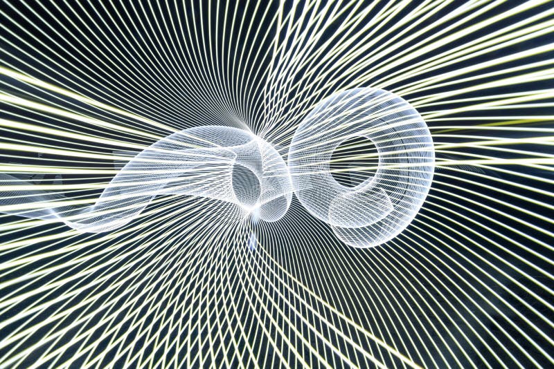 Luminography Abstract Background. LED Light Show Stock Illustration ...