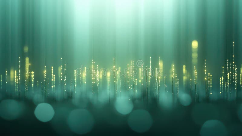 Luminous Abstract Green Background with Glowing Lights, Ideal for ...