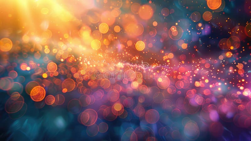 Luminous Abstract Light Burst and Bokeh Background with Seamless Blend ...