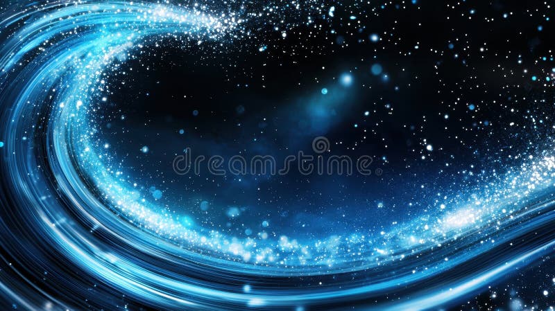 Swirling Light Vortex Blue Gold Streaks Dark Space Stock Photos - Free & Royalty-Free Stock ...