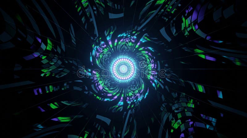 Luminous Abstraction of the Dark Power 4k Uhd 3d Illustration ...