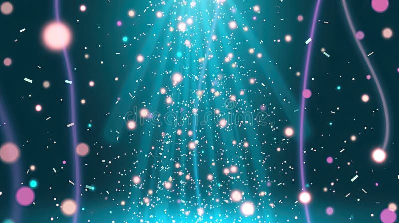 Luminous Background with Flying Glitters. Stock Image - Image of shape ...