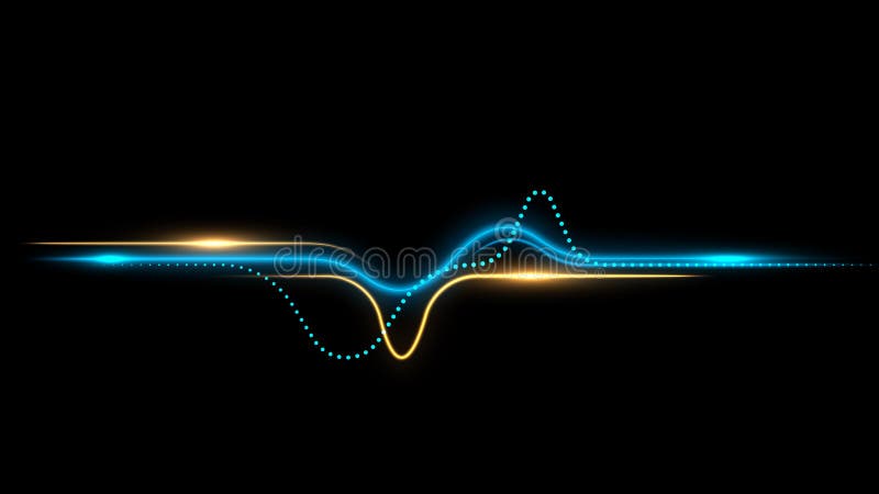 Luminous energy waves stock illustration. Illustration of design ...