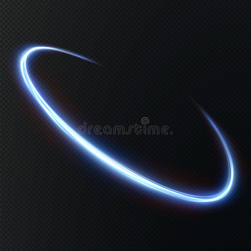 Luminous Blue Lines of Speed. Light Glowing Effect. Abstract Motion ...