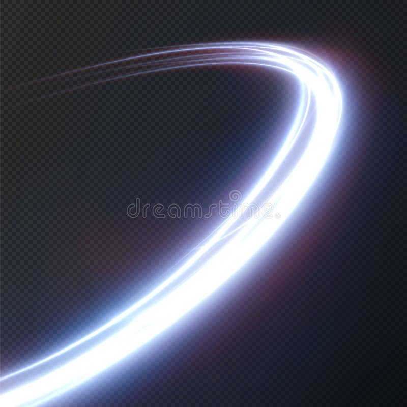 Luminous Blue Lines of Speed. Light Glowing Effect. Abstract Motion ...