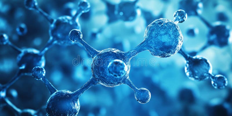 Luminous Blue Molecular Structure, Connected Nodes with Bright Energy ...