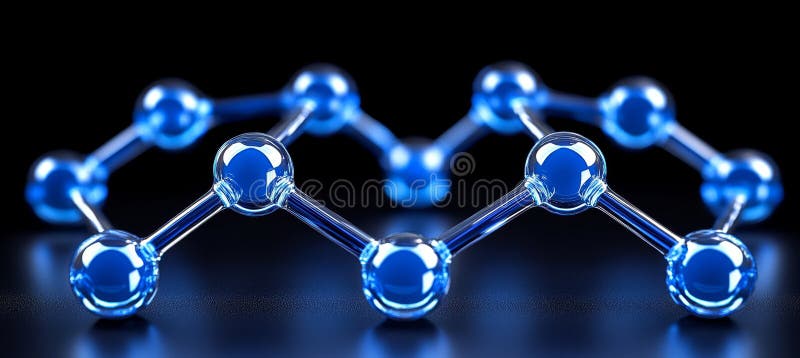 Luminous Blue Molecular Structure, Connected Nodes with Bright Energy ...