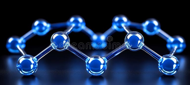 Luminous Blue Molecular Structure, Connected Nodes with Bright Energy ...