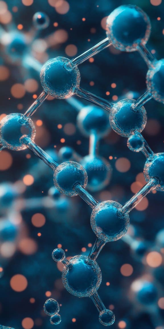 Luminous Blue Molecular Structure, Connected Nodes with Bright Energy ...