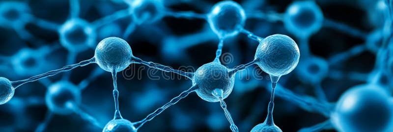 Luminous Blue Molecular Structure, Connected Nodes with Bright Energy ...