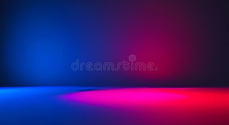 Luminous Blue-red Abstract Flash Rays on a Dark Background, Blurred ...