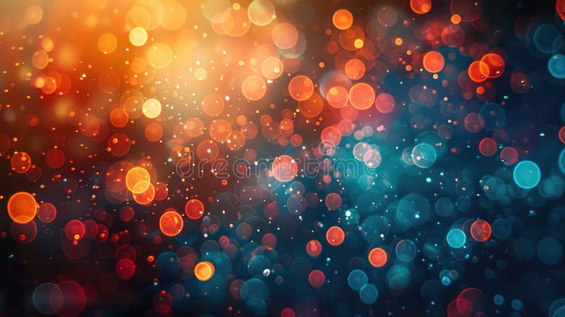 Luminous Bokeh Abstract: Intricate Pattern of Random Lights in Varied ...