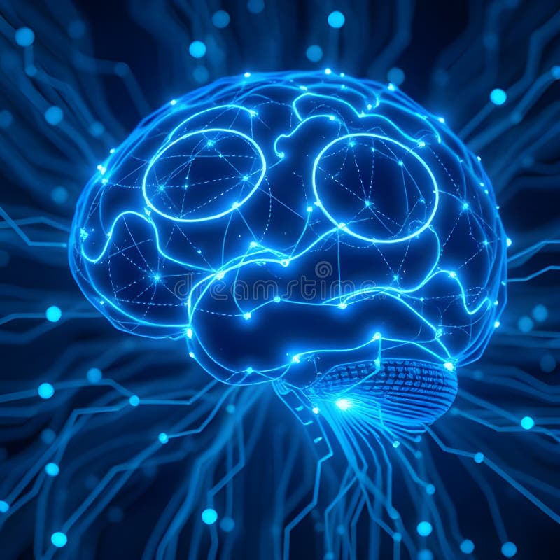 A Luminous Brain, a Network of Interconnected Thoughts and Ideas ...