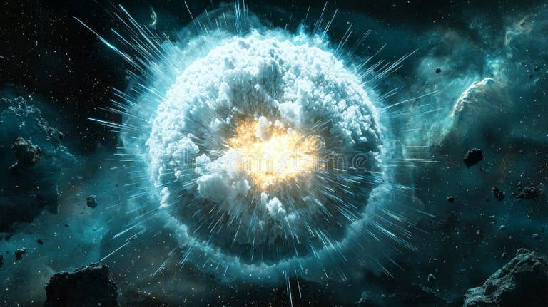 Luminous Burst Resembling an Explosion of Stars in the Future Stock ...