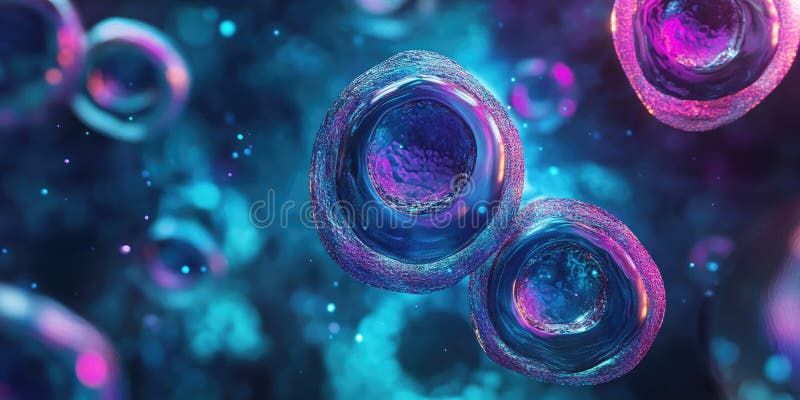 Luminous Cellular Network: Abstract Pattern of Interconnected, Glowing ...