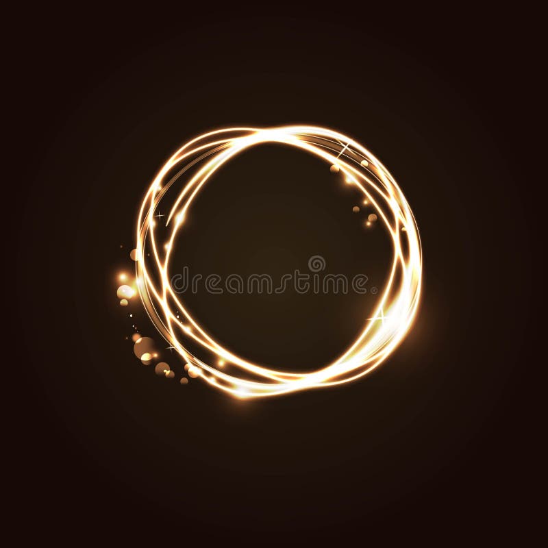 Luminous Circle, Glitter Ring. Beautiful Eye-catching Round Frame ...