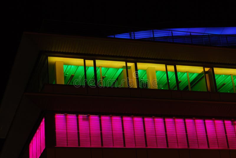 Luminous cladding stock photo. Image of windows, facade - 27697534