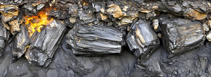 Luminous Coal Dark Energy Fuel Mining Texture Stock Illustration ...