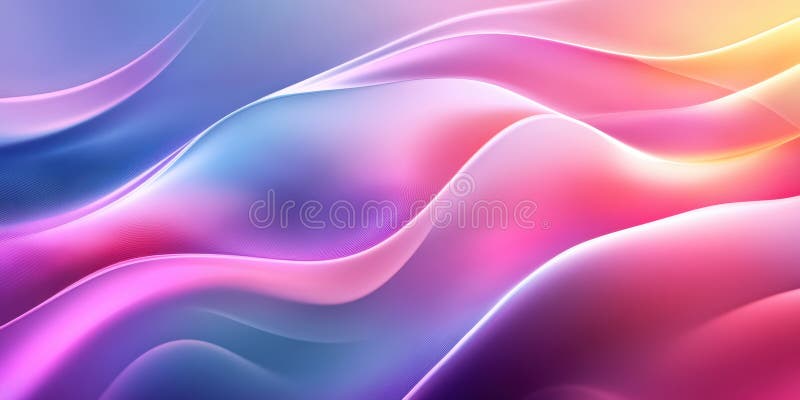 Luminous Color Waves Flow, Vibrant Luminous Design, Modern Art ...