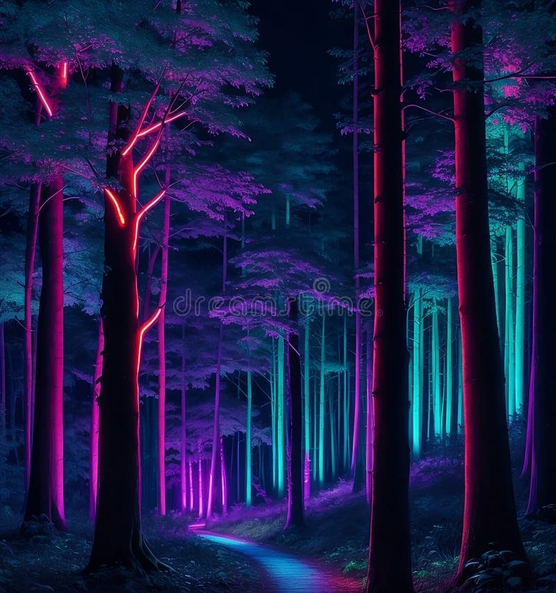 Luminous Colour Encharnt Forest Stock Illustrations – 2 Luminous Colour ...