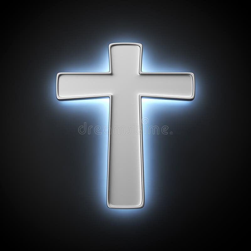 Luminous cross stock illustration. Illustration of christianity - 31509299