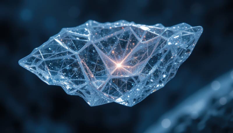 Luminous Crystal Structure Stock Illustrations – 5,159 Luminous Crystal ...