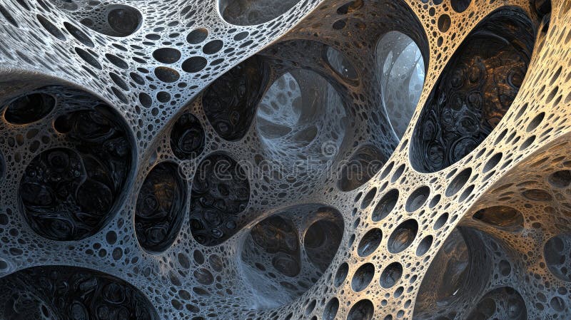 Luminous Crystal Tectonics with Biomorphic Chrysalis Texture ...