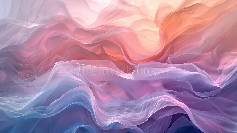 Luminous Digital Artwork with Pastel Textures and Abstract Shapes ...