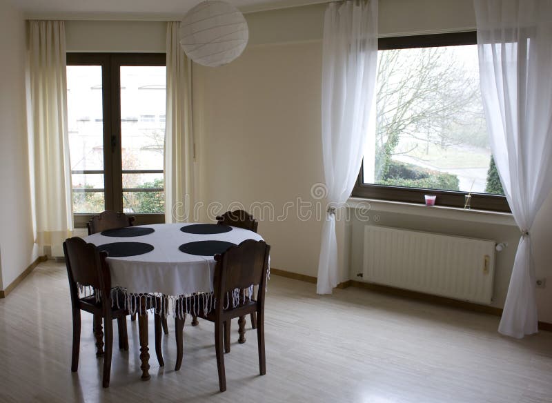 Luminous dining room stock image. Image of white, dining - 22178879