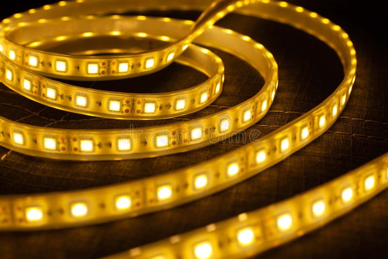 Luminous Diode Strips.LED Decorative Lighting for Home, Offices Stock ...