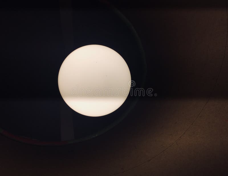Luminous disk stock image. Image of lamp, glow, electricity - 129371815